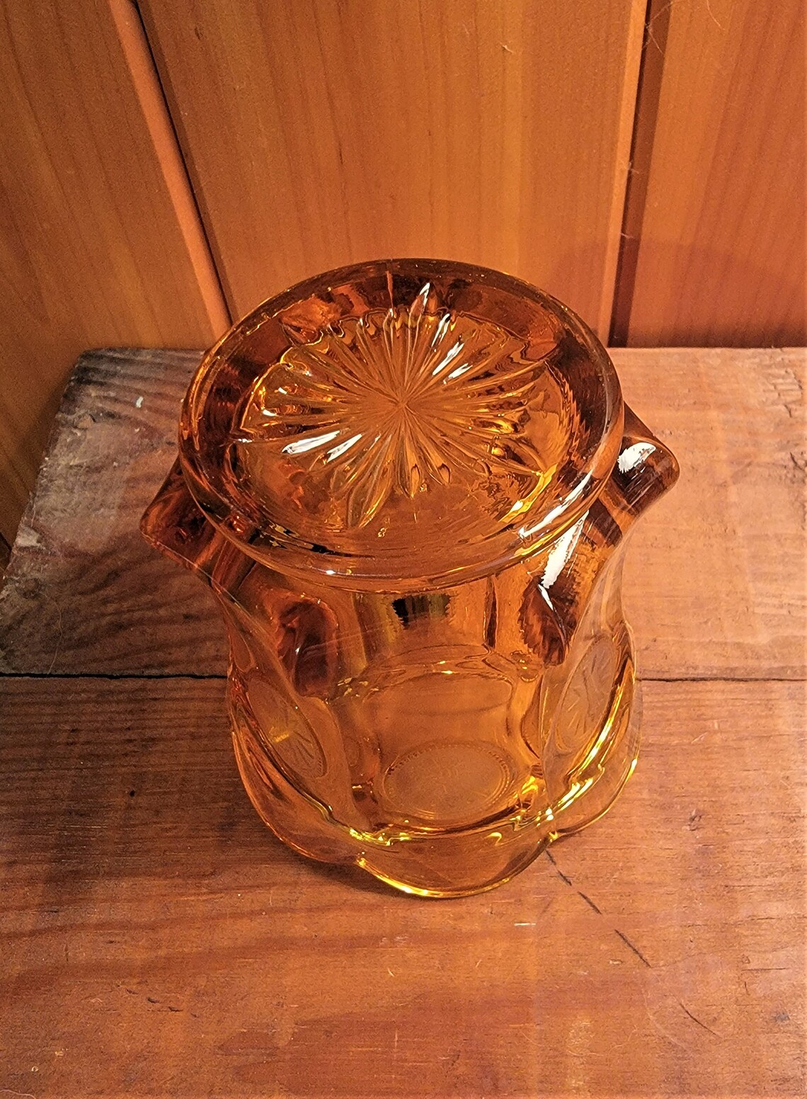 Amber Fostoria Coin Dot Sugar Bowl/ Candy Dish 4w X 6-1/2h - Etsy