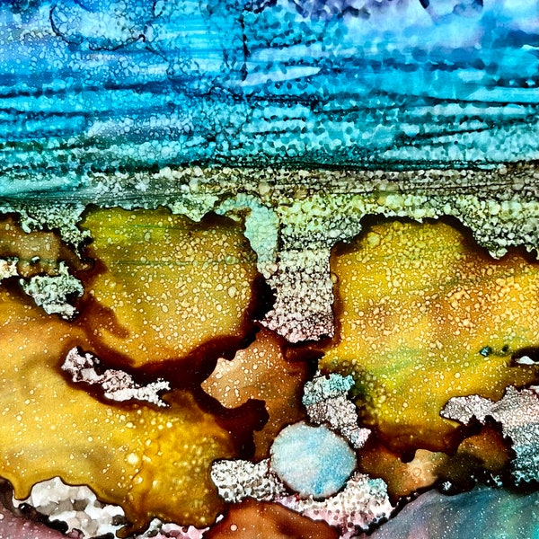 Alcohol Ink on Yupo - Etsy