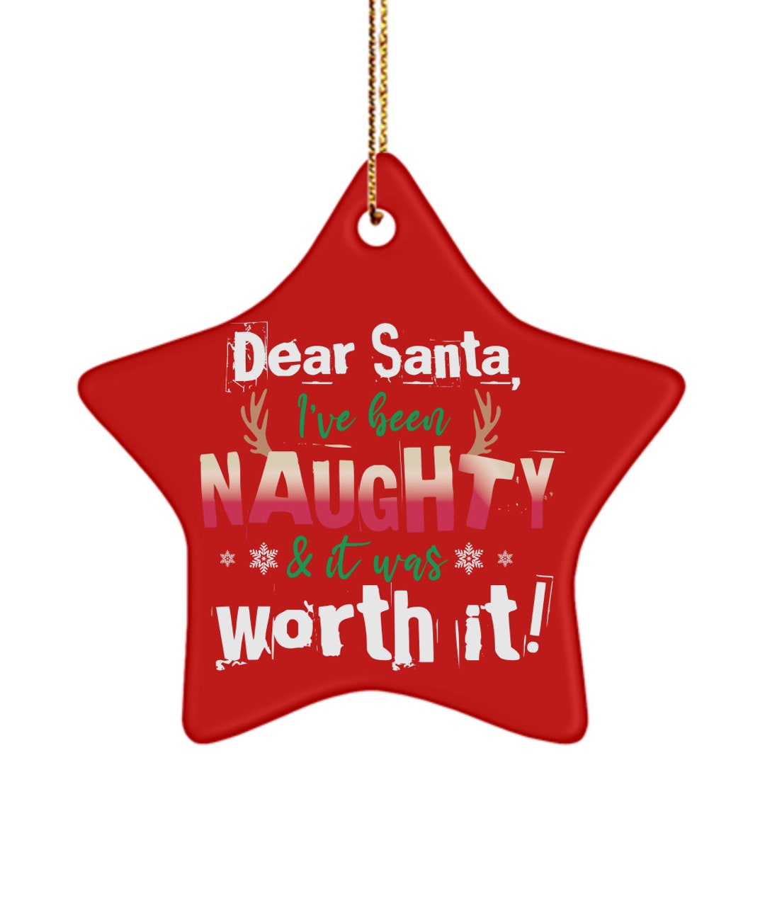 Ive Been Naughty Ornament Etsy