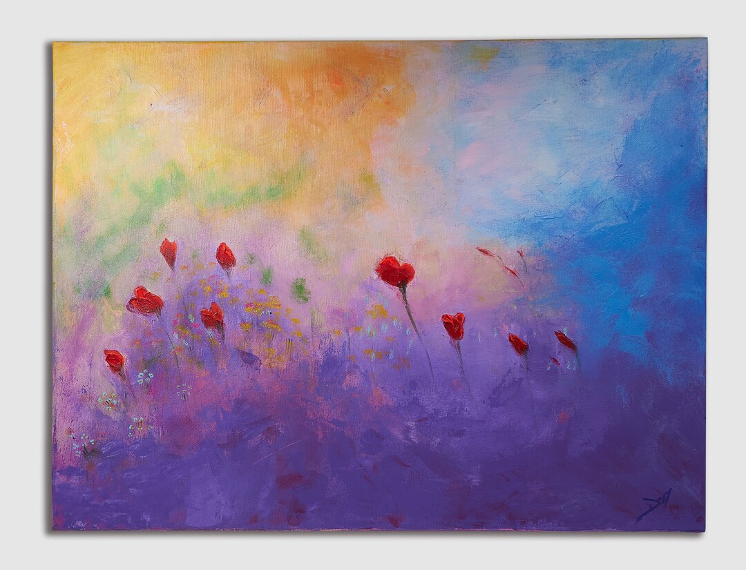 Morning Haze. Acrylic on Canvas W 59.5cm X H 45cm X D 2cm - Etsy