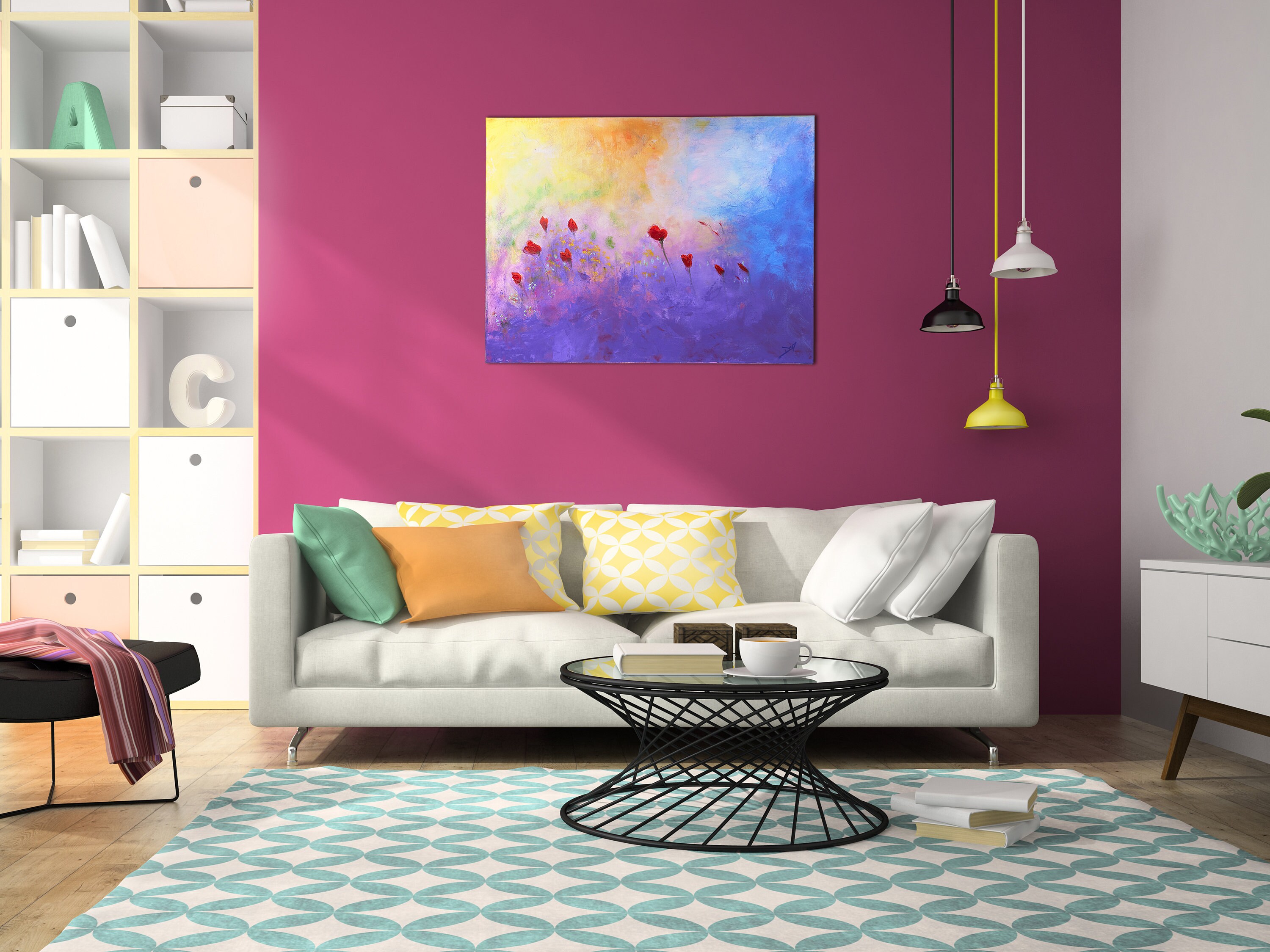 Morning Haze. Acrylic on Canvas W 59.5cm X H 45cm X D 2cm - Etsy