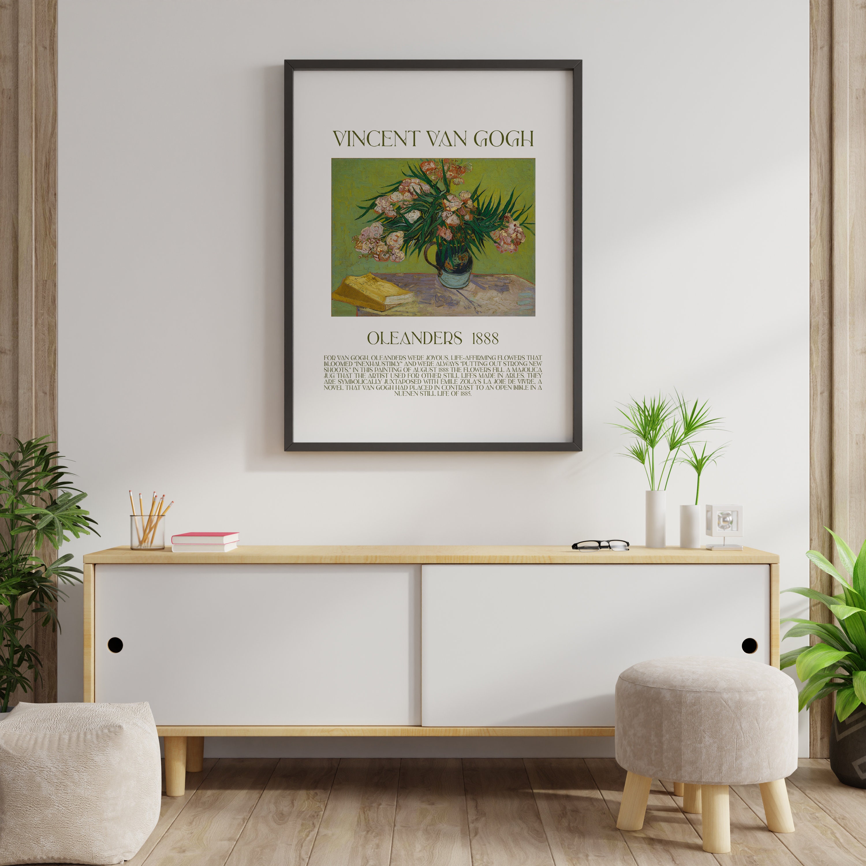 Oleanders by Vincent Van Gogh Digital Print - Etsy