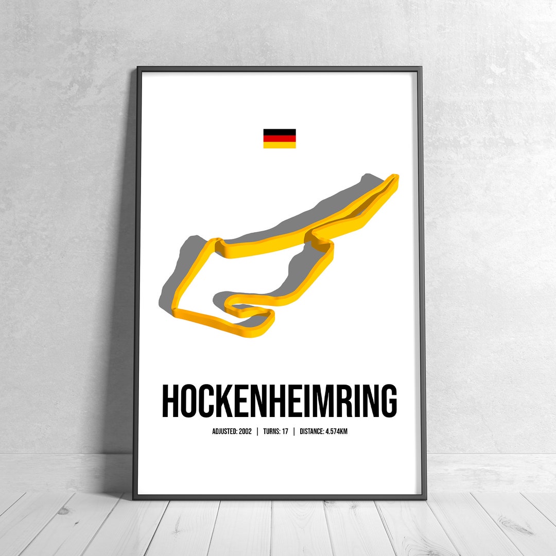 F1 Formula 1 Race Track Circuit Map Print Poster - Etsy