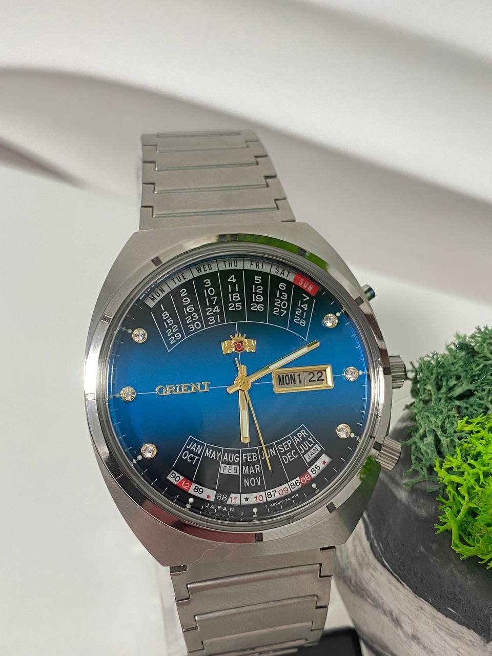 Watch Orient College Perpetual Multi Year Calendar Automatic Japan BLUE ...