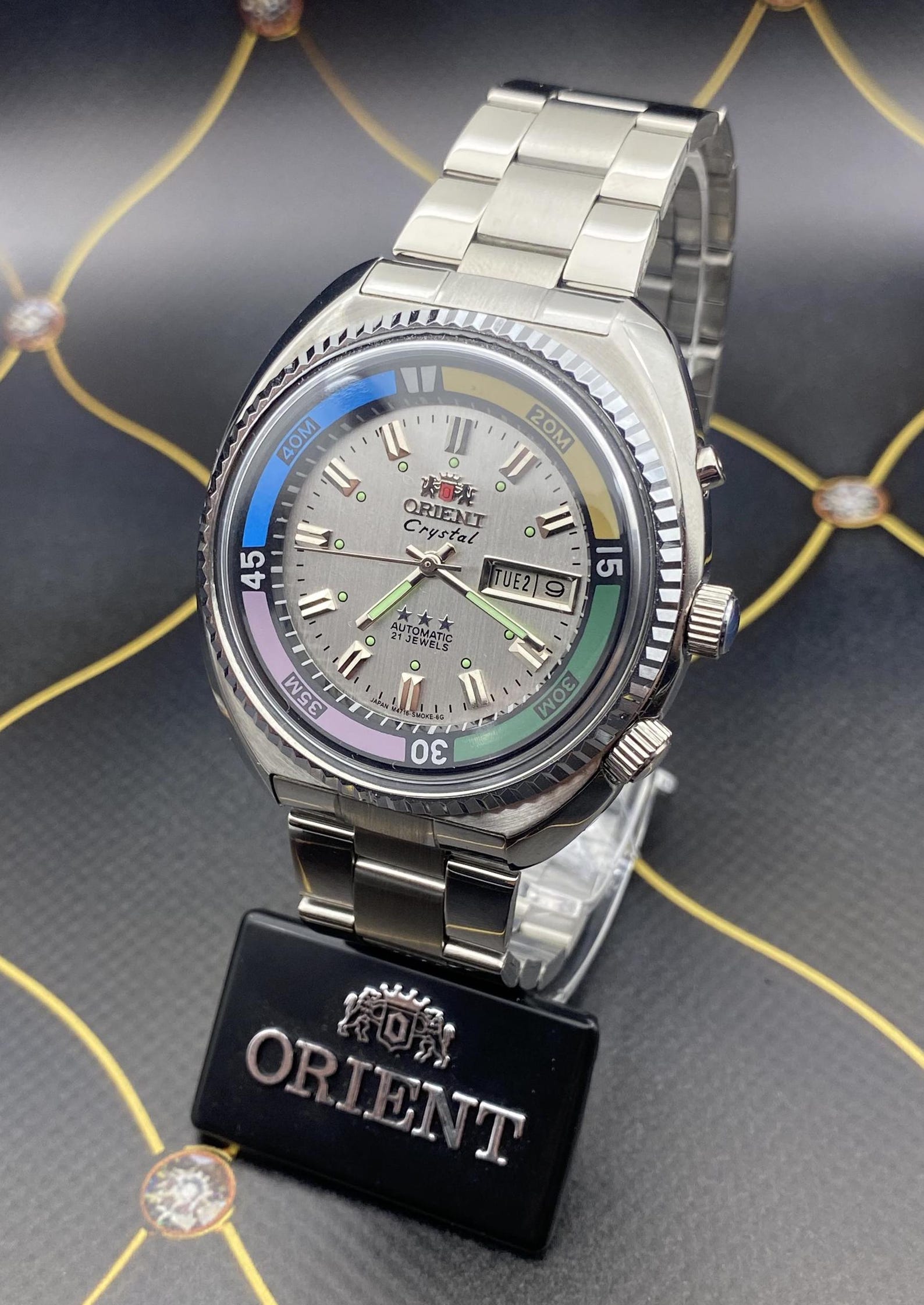 Mens Watch Orient KD King Diver White Dial Watch Automatic Japan Big ...