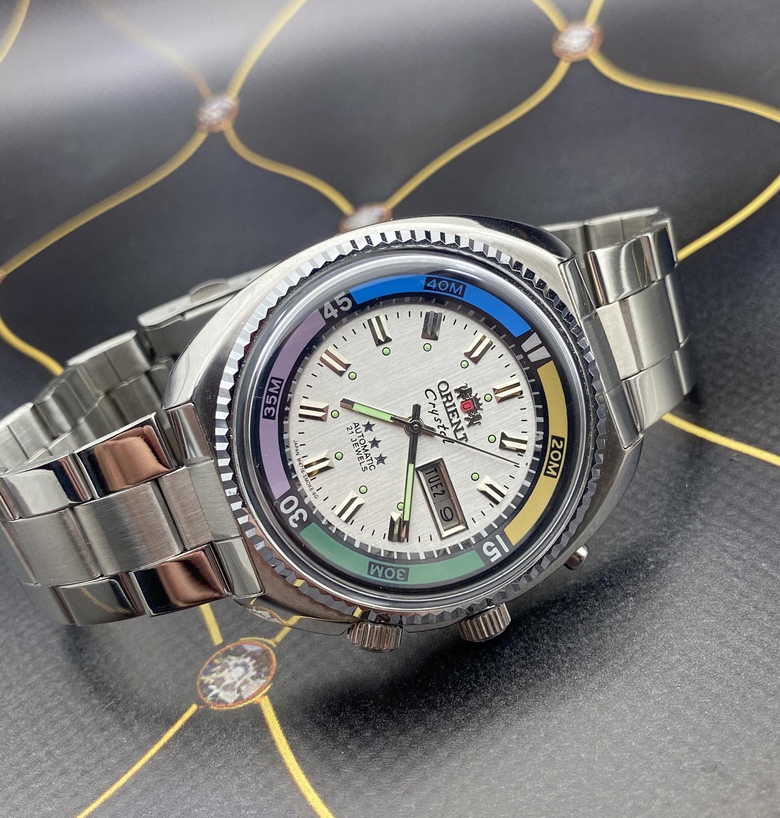 Mens Watch Orient KD King Diver White Dial Watch Automatic Japan Big ...