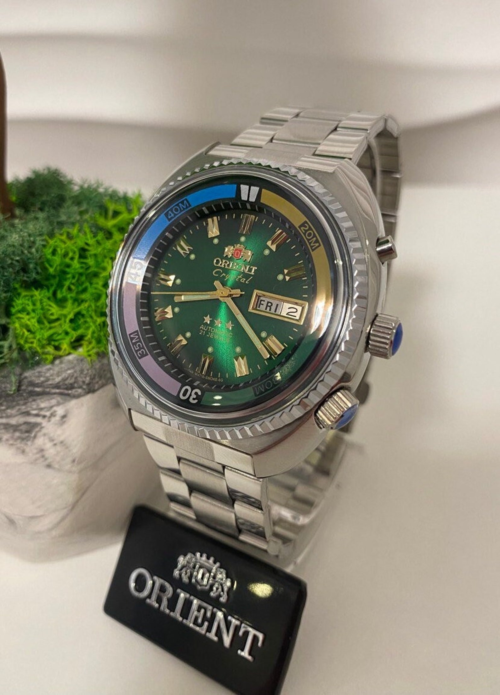 Mens Watch Orient KD King Diver Green Dial Watch Automatic Japan - Etsy