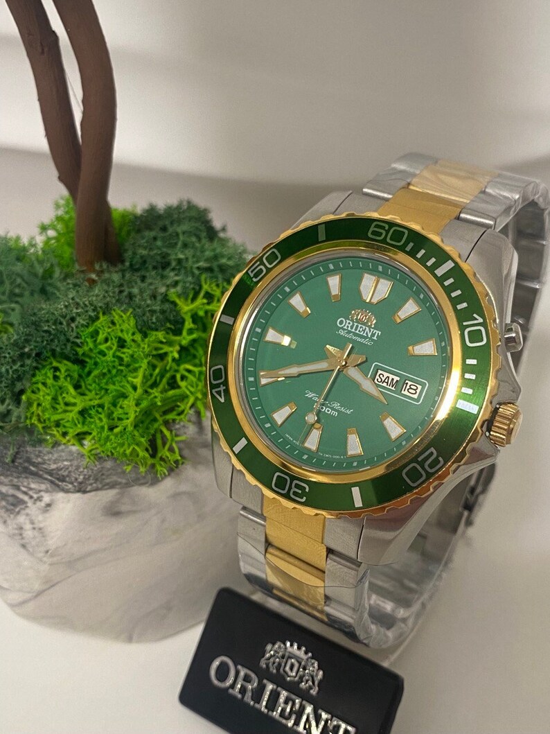 Orient Mako XL Japan Watch Automatic Diver for Men's Wrisrtwatch Green ...