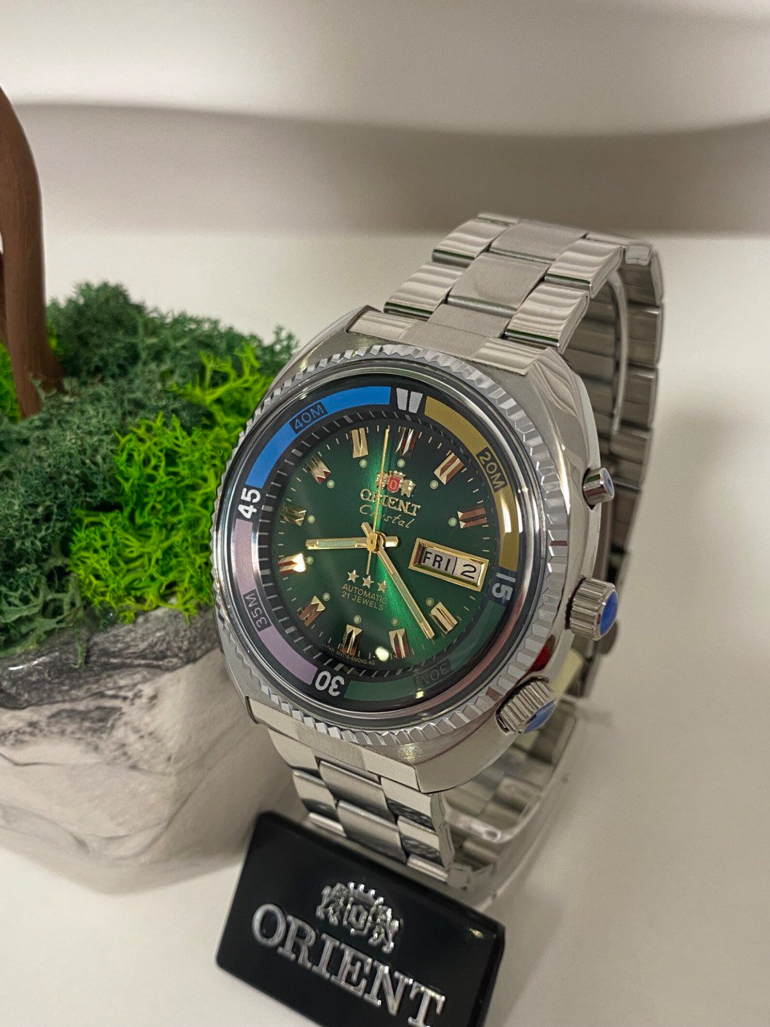 Mens Watch Orient KD King Diver Green Dial Watch Automatic Japan - Etsy