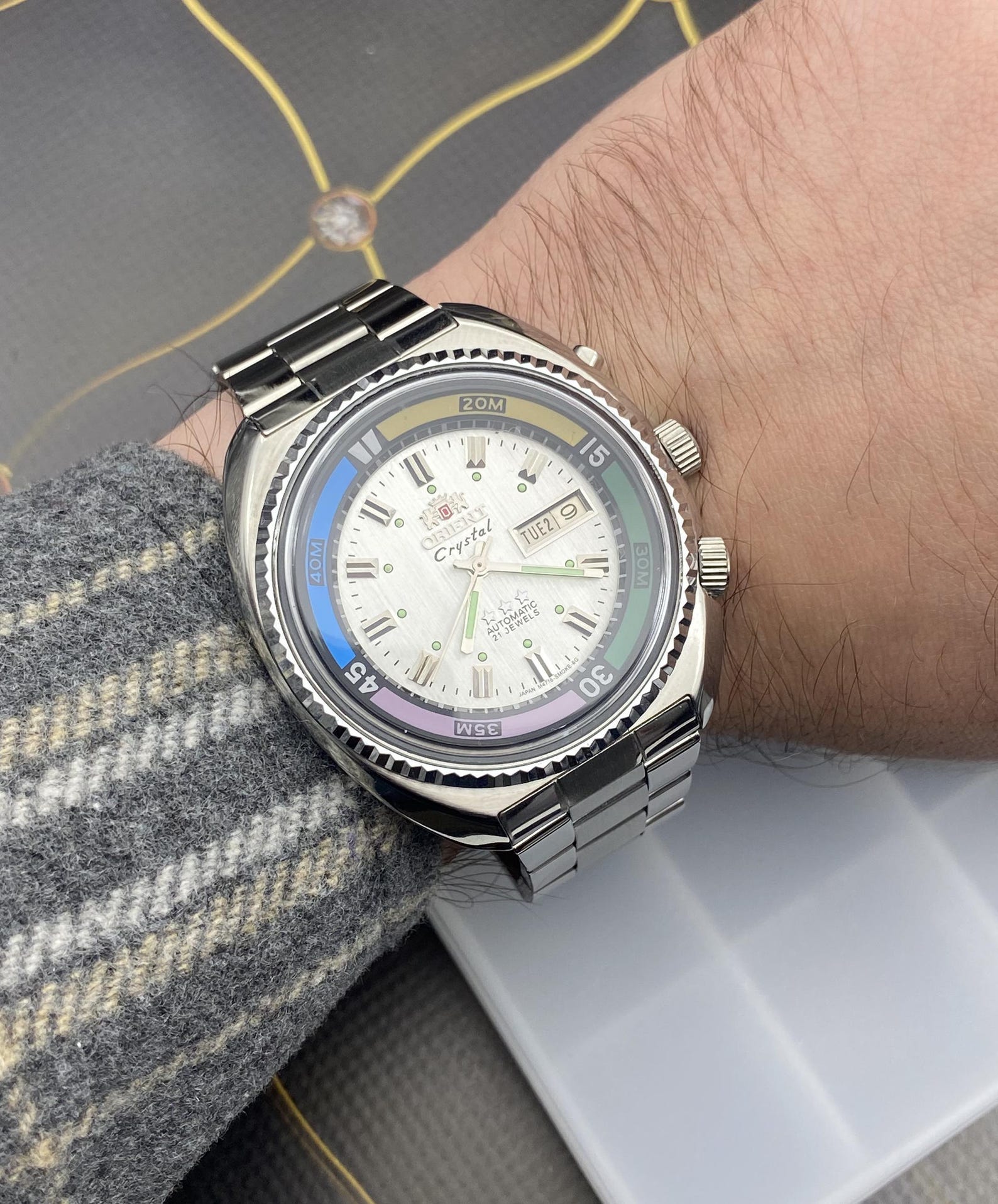 Mens Watch Orient KD King Diver White Dial Watch Automatic Japan Big ...