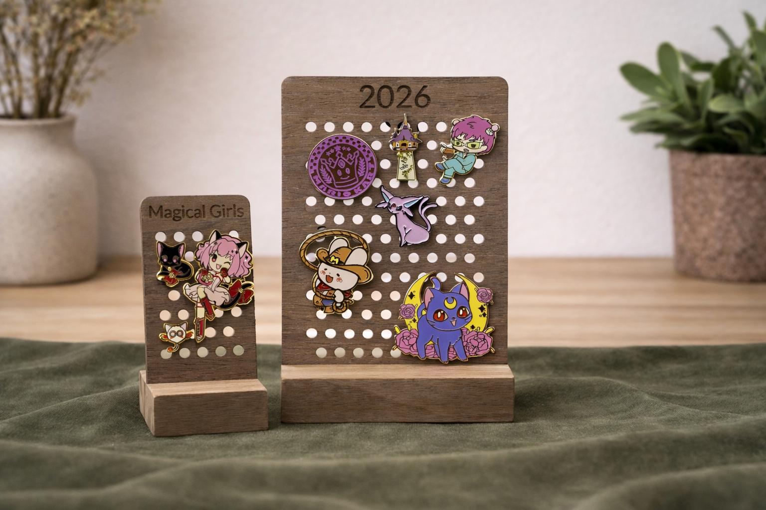 Enamel Pin Display Stand, Personalized Pin Holder, Desk Pin Display ...