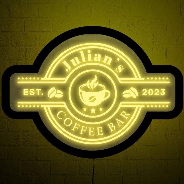 Light up Coffee Sign - Etsy