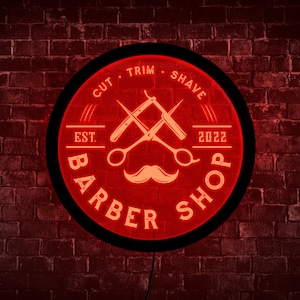 Barber Shop Neon Sign,barber Led Sign,barber Neon Sign,personalized ...