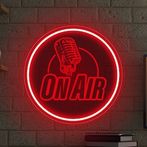On Air Neon Sign, on Air Led Sign, on Air Light, on Air Sign, Recording ...