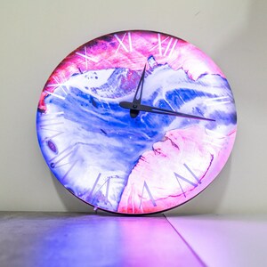 Wall Clock Modern Led, Wall Clock Neon, Wall Clock Led, Wall Clock With ...