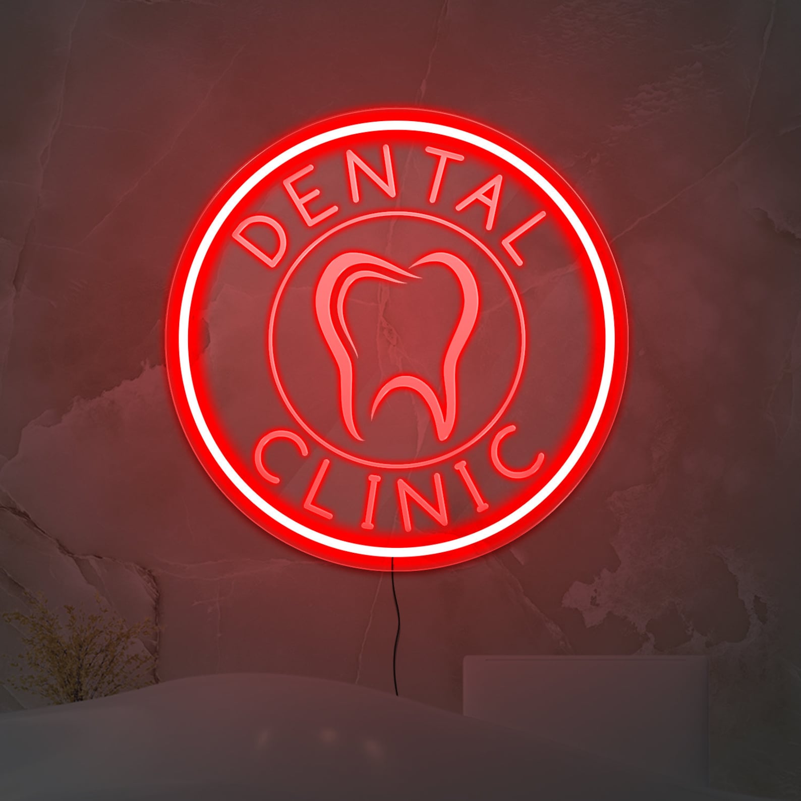 Dental Clinic Neon Sign, Dental Clinic Light Sign, Tooth Neon Sign ...