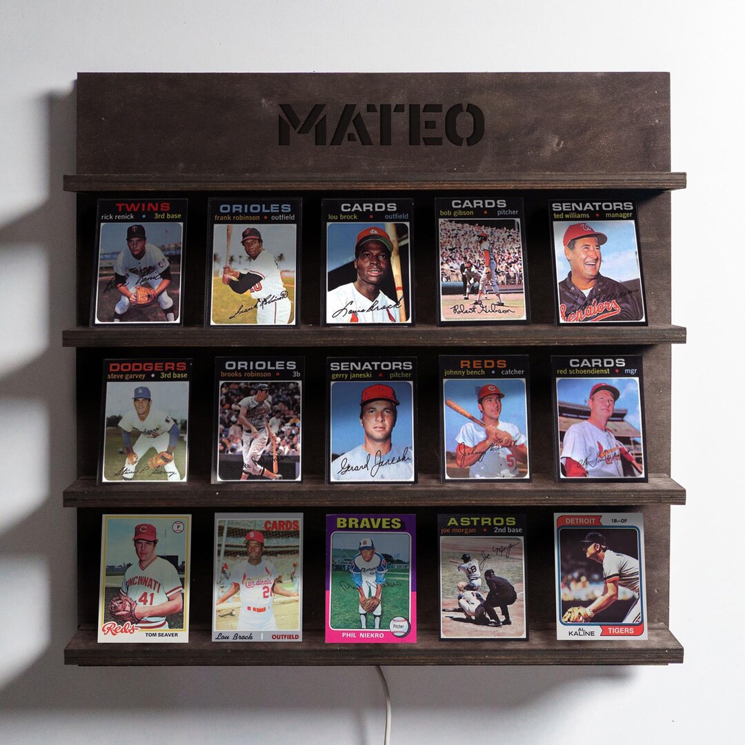 Custom Sports Card Holder, Sports Card Display Led Shelf, Trading Card ...