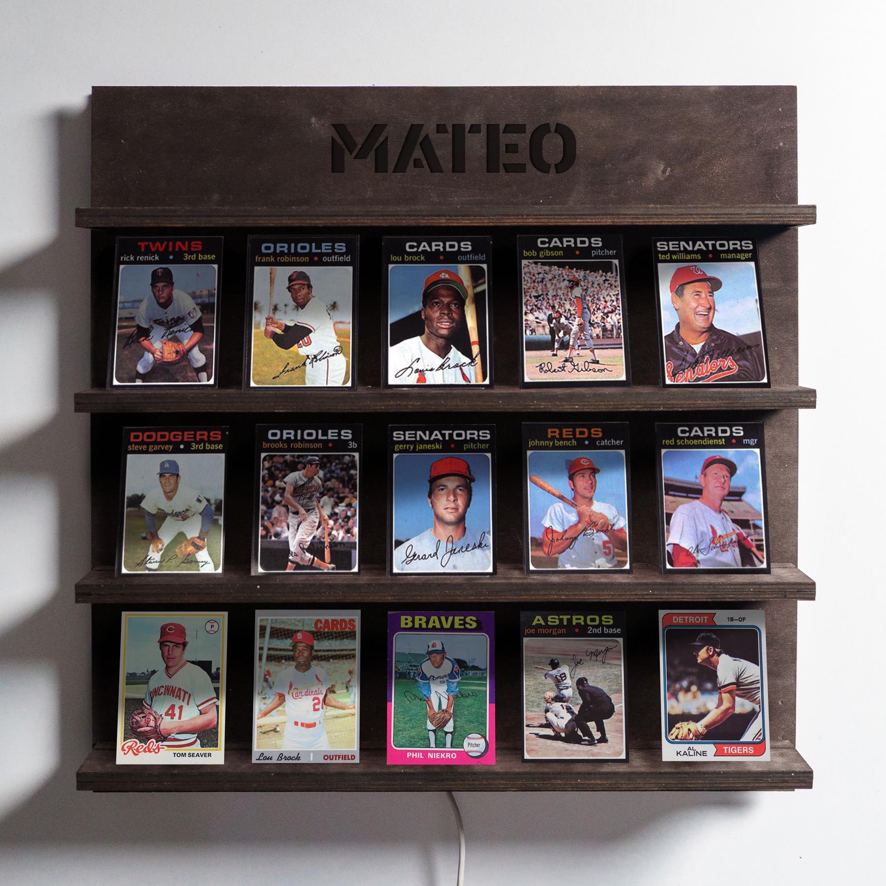 Lighted Baseball Card Display Case