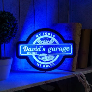 Custom Garage Neon Sign, Garage Led Sign, Garage Light up Sign ...