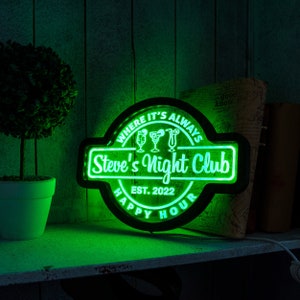 Night Club Light up Sign, Custon Night Club Neon Sign, Night Club Led ...