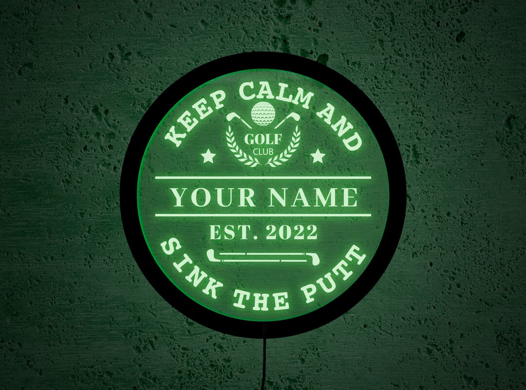 Golf Club Neon Sign, Personalized Golf Signs for Men, Golf Neon Sign ...
