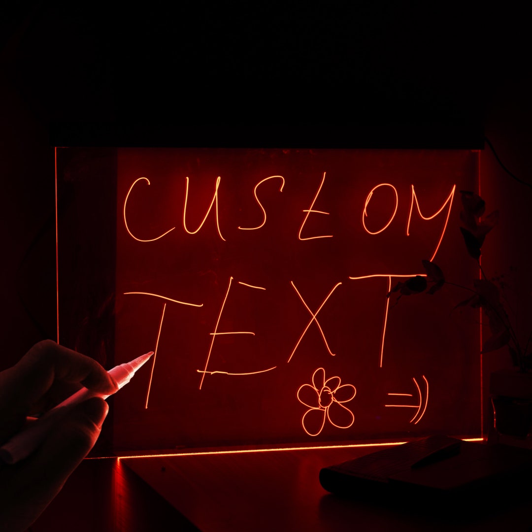 Custom LED Name Light Personalized Message Night Light Board - Etsy UK