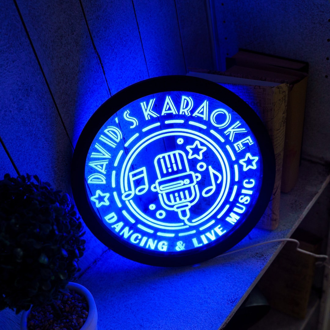 Karaoke Neon Sign,custom Karaoke Led Sign,personalized Karaoke Neon ...
