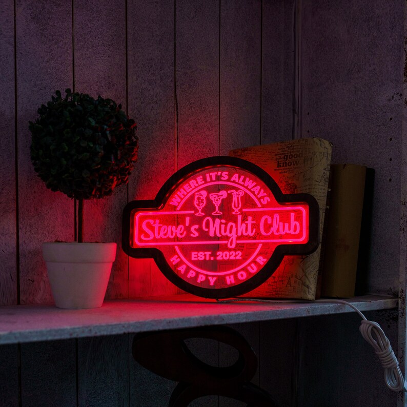 Night Club Light up Sign, Custon Night Club Neon Sign, Night Club Led ...