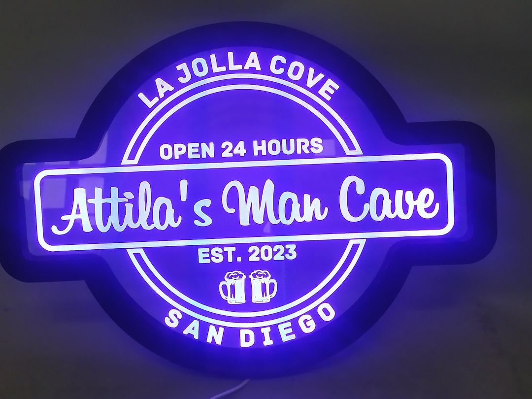 Custom Man Cave Sign, Man Cave Neon Sign, Man Cave Lighting, Neon Sign ...