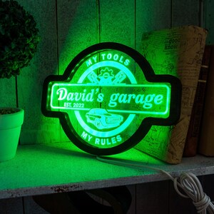 Custom Garage Neon Sign, Garage Led Sign, Garage Light up Sign ...