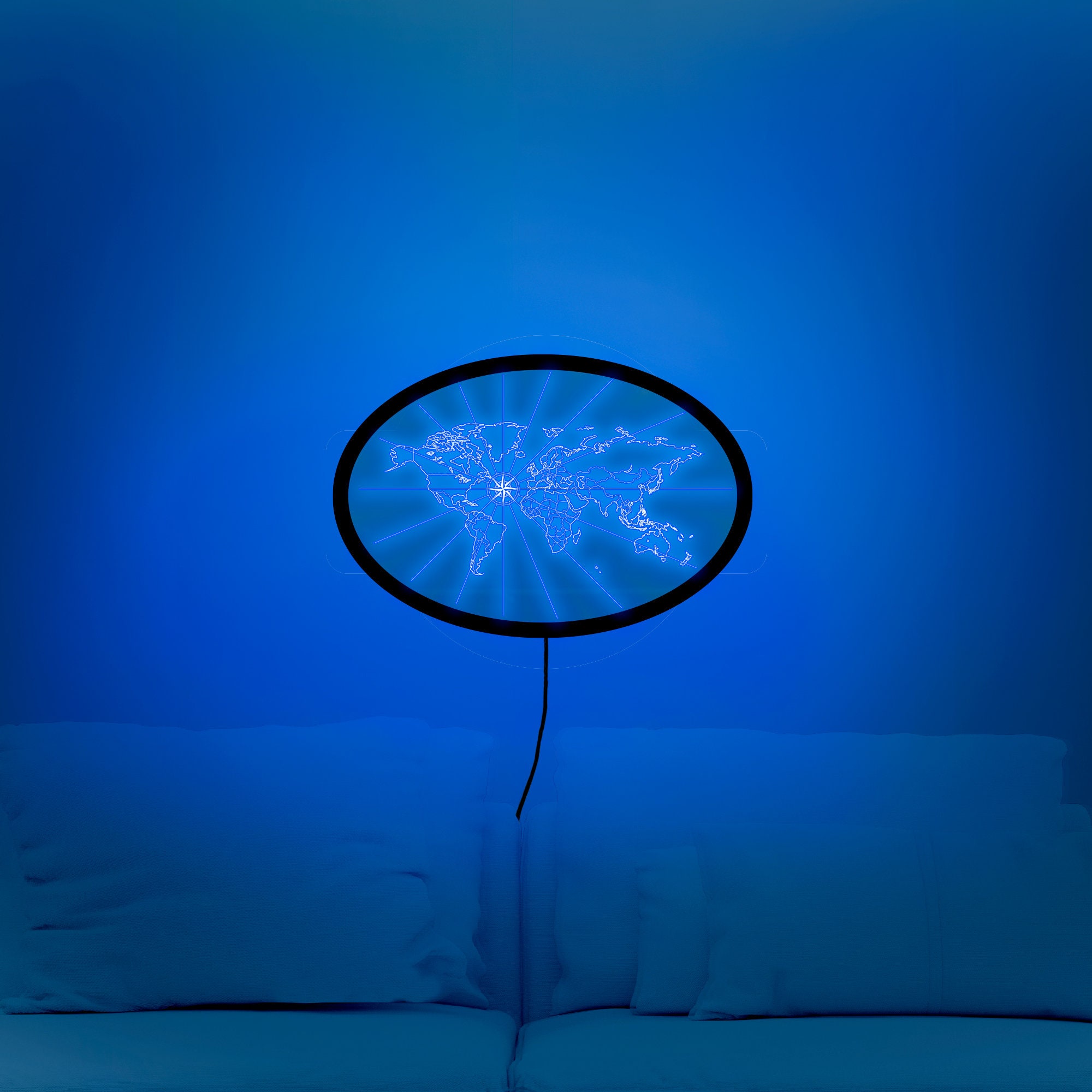 World Map Lamp World Map Light World Map Led World Map Wall - Etsy