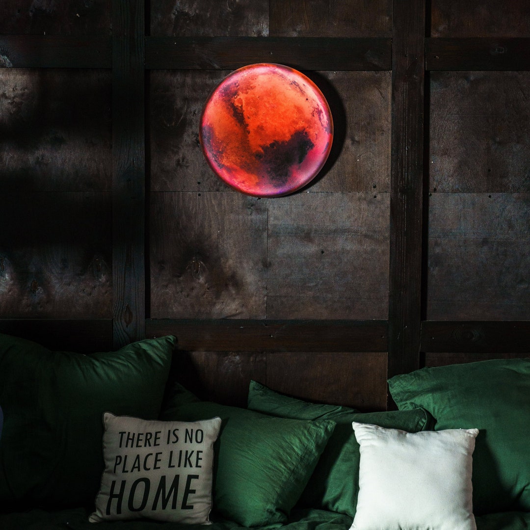 Mars Lamp, Mars Neon Sign, Mars Led Sign, Planet Neon Sign, Planet Led ...