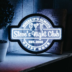 Night Club Light up Sign, Custon Night Club Neon Sign, Night Club Led ...