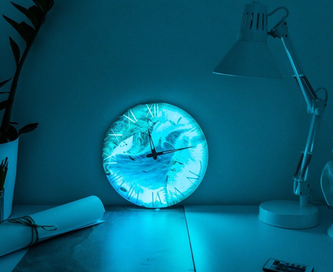 Wall Clock Modern Led, Wall Clock Neon, Wall Clock Led, Wall Clock With ...