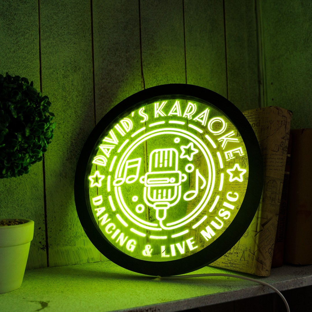 Karaoke Neon Sign, Karaoke Led Sign, Karaoke Light Sign, Karaoke Sign ...