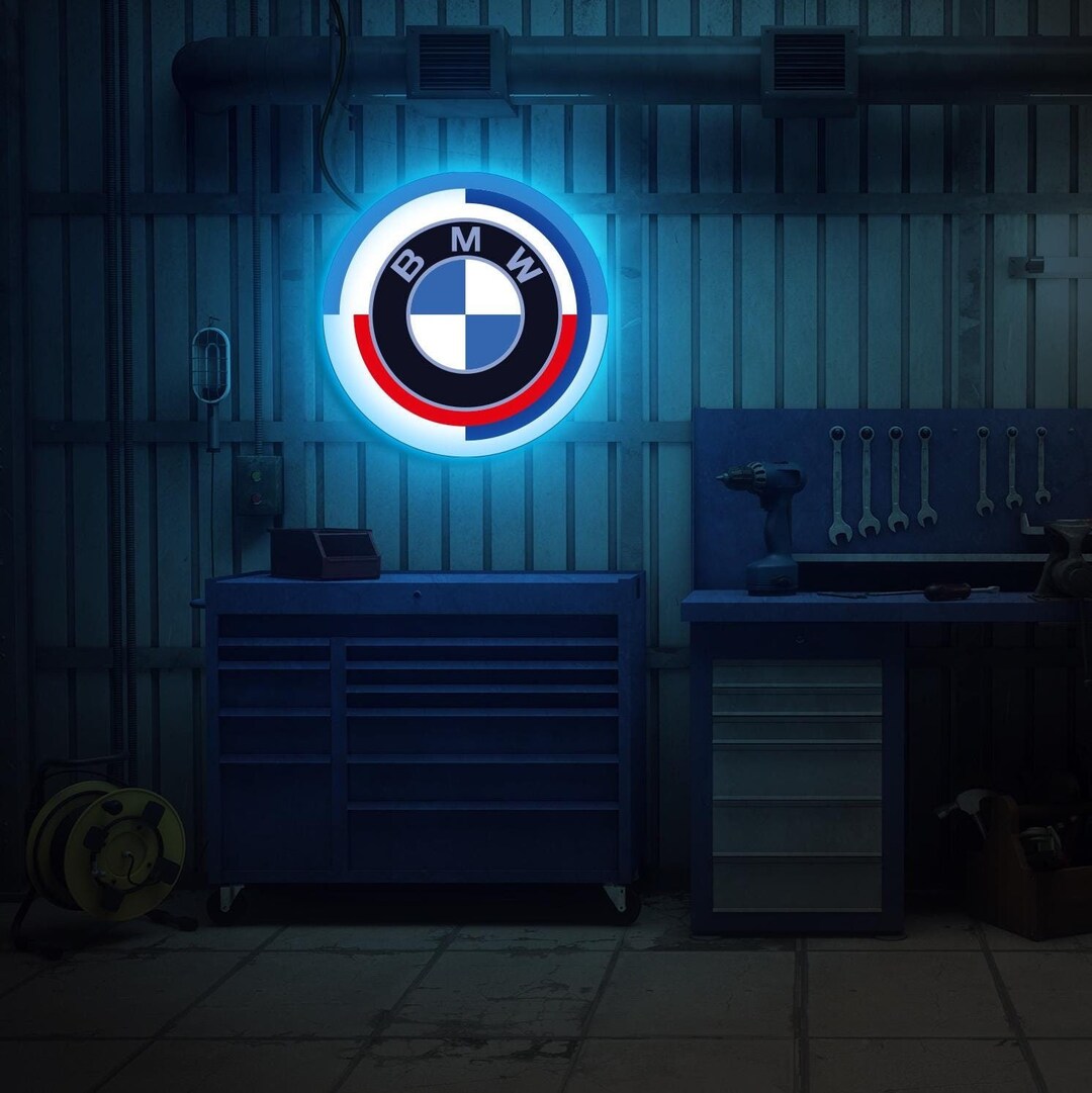 M Logo Car Light, M Logo Wall Decor, M Logo Neon Sign, Garage Neon Sign ...