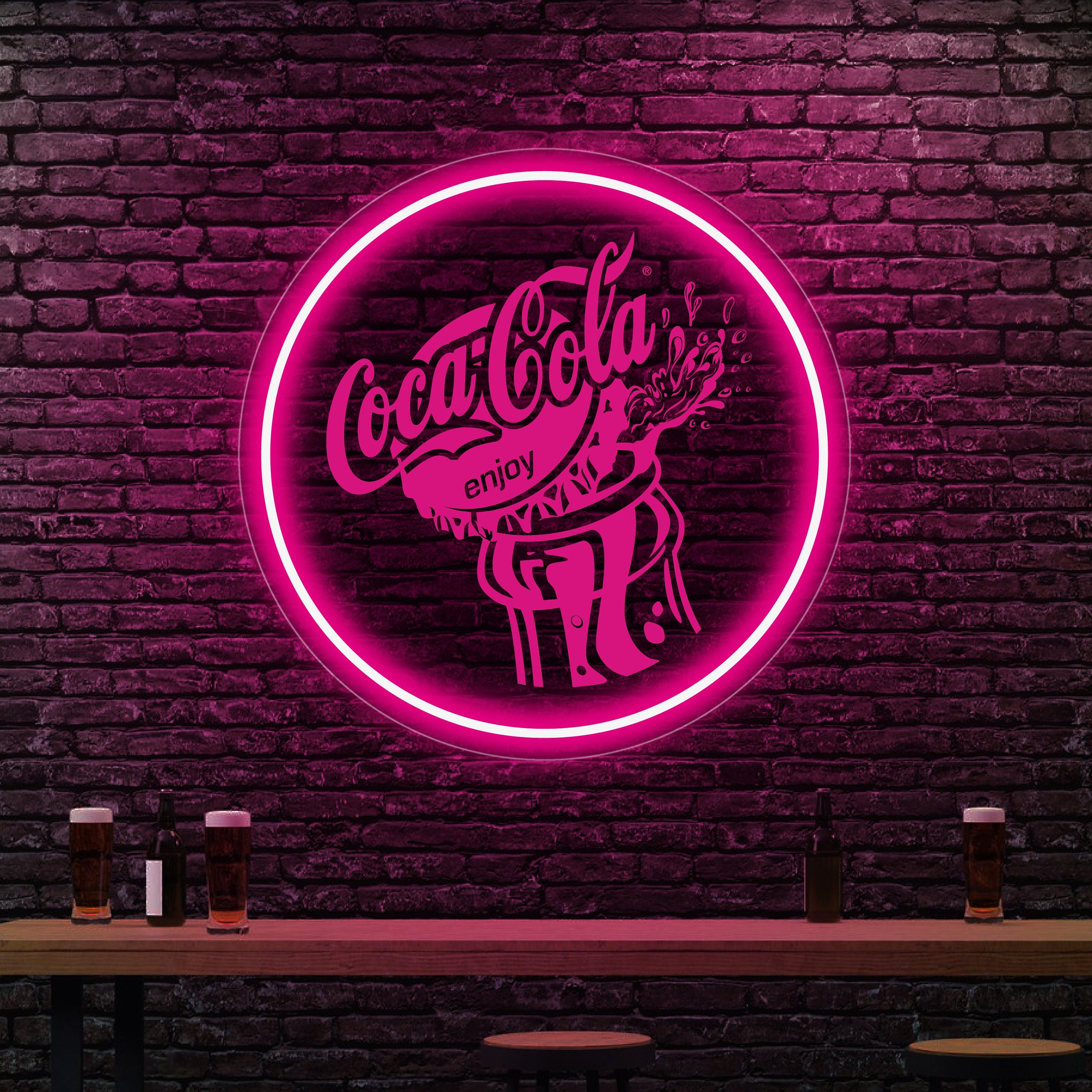 Coca Cola Neon Sign, Coca Cola Led Sign, Coca Cola Light Sign, Coke ...