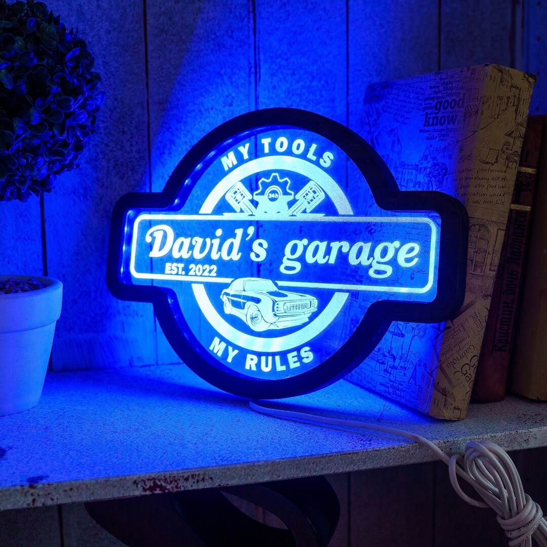 Custom Neon Sign for Garage, Garage Light up Sign, Garage Led Sign ...