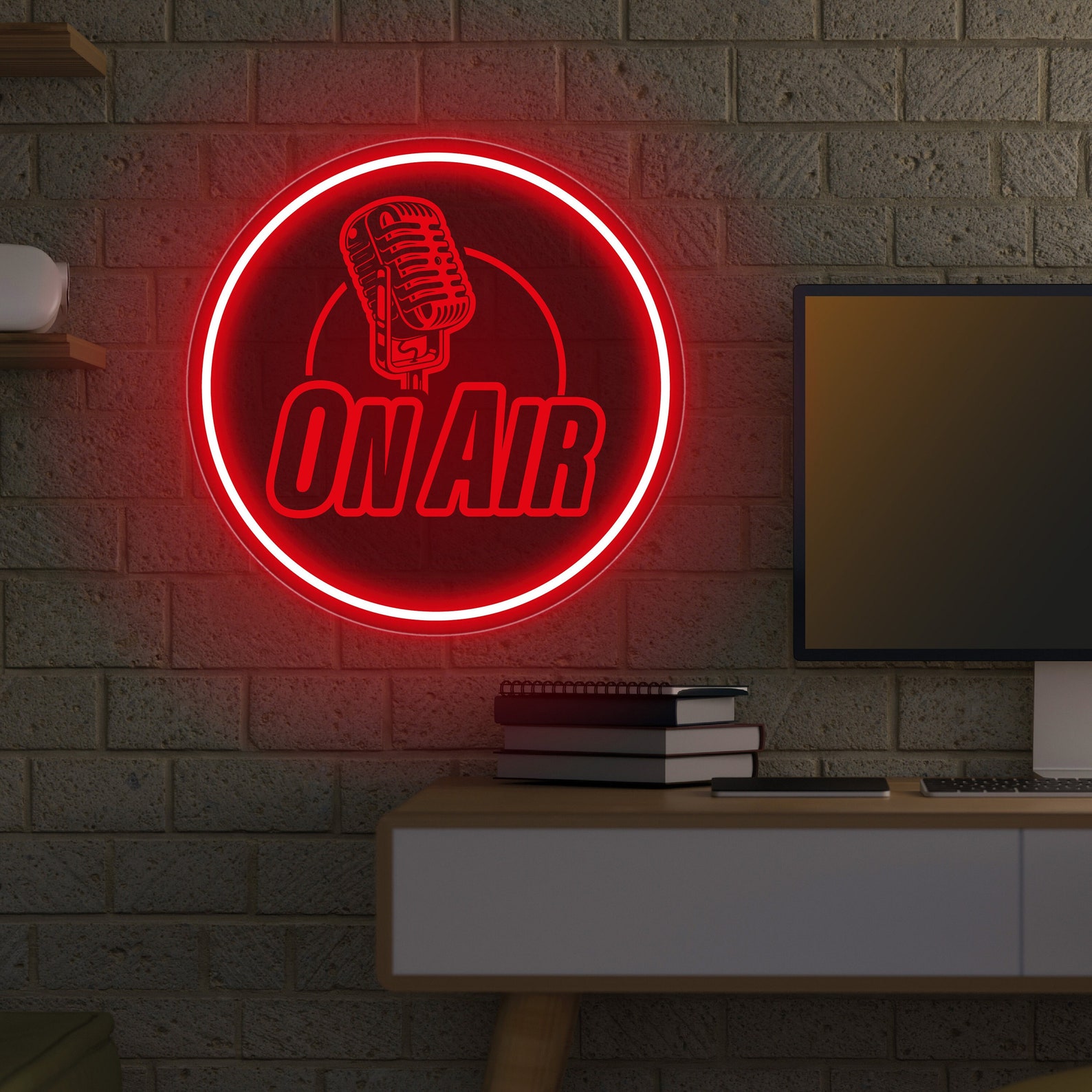 On Air Neon Sign, on Air Led Sign, on Air Light, on Air Sign, Recording ...