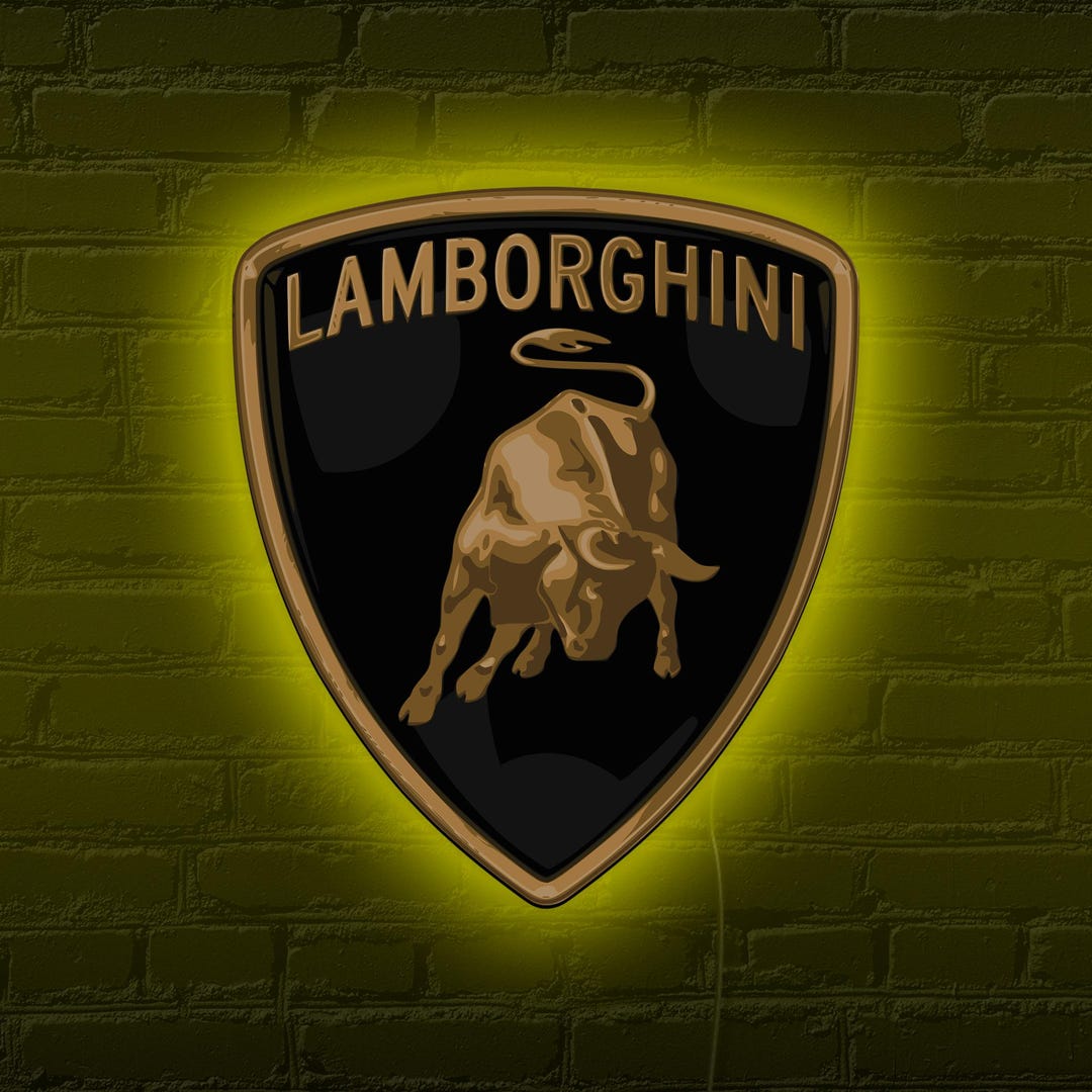 Lamborghini Led Sign, Lamborghini Logo, Lamborghini Neon, Lamborghini ...