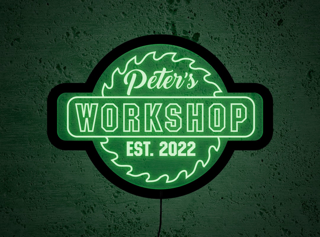 Personalized Workshop Sign Custom Workshop Sign Workshop - Etsy