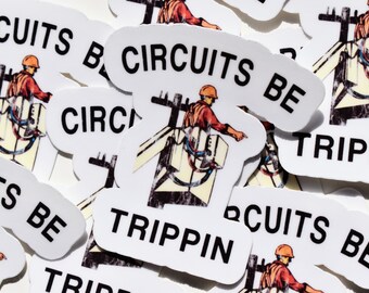 Funny Lineman Sticker - Etsy