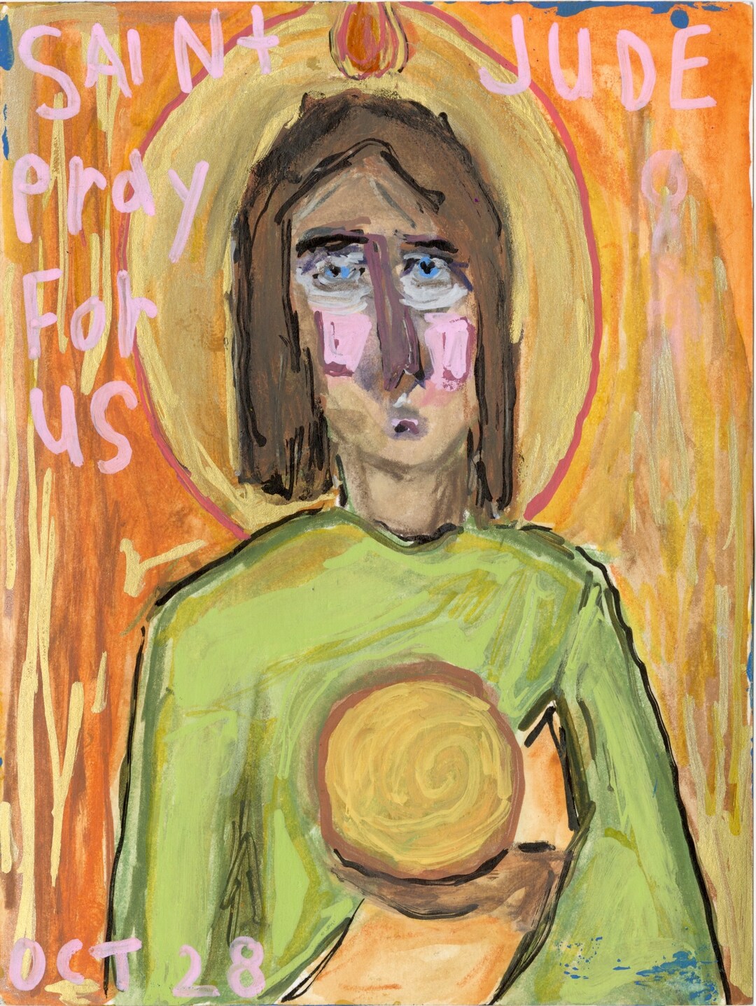 St Jude Feast Day Original Modern Icon - Etsy