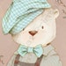 DAPPER BEAR With Cap, Watercolor, Instant Download, Printable Art ...
