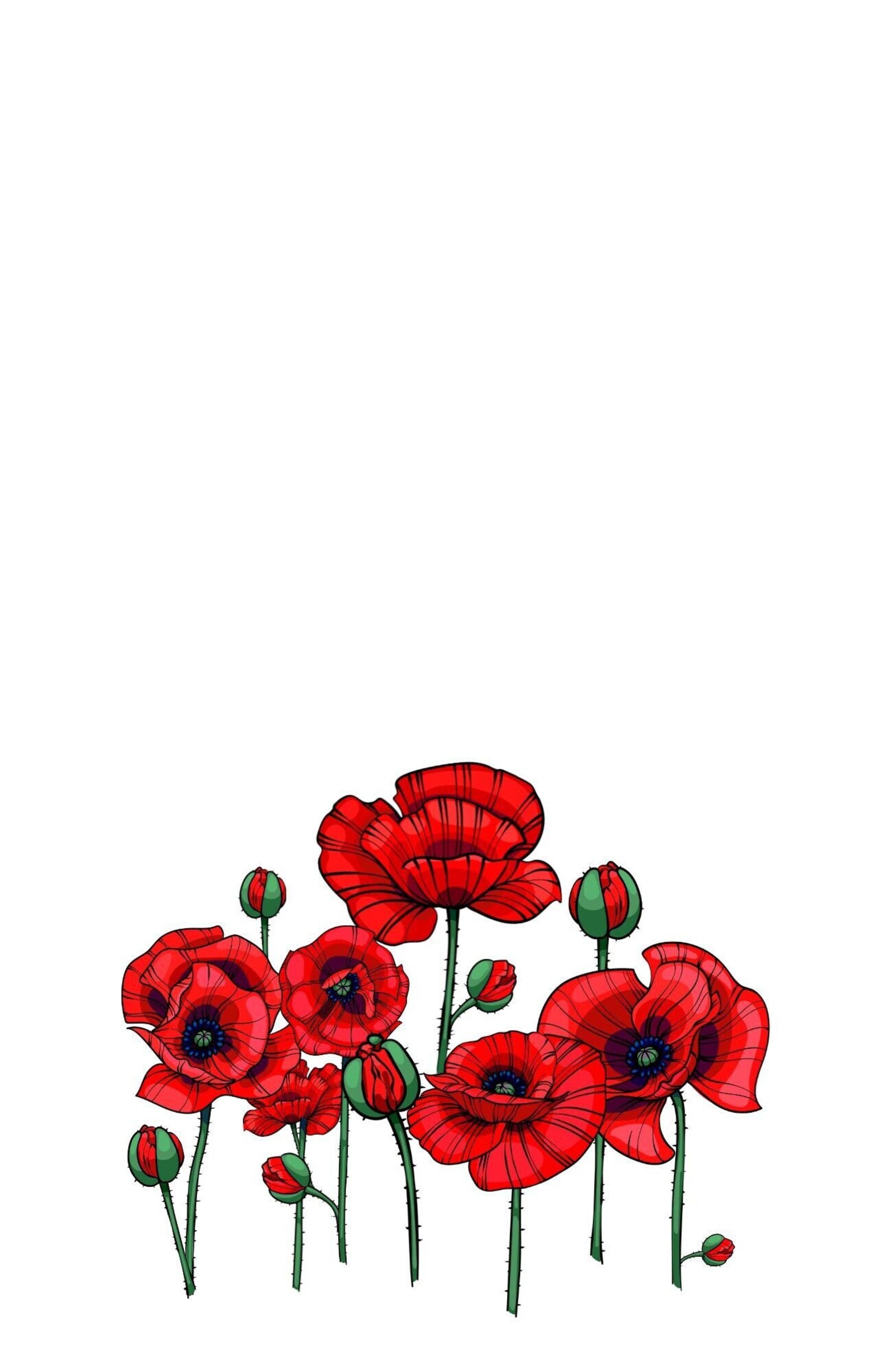 RED POPPIES, Printable Art, Digital Art, Instant Download, Floral, Room ...