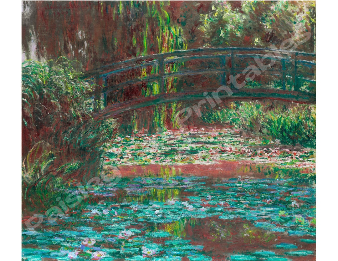 WATER LILY POND, Monet, France, Instant Download, Wall Art, Digital ...
