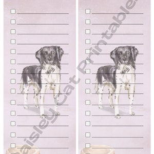 TO DO LISTS Pack, 4 Different Designs, Dogs, Instant Download, Print ...
