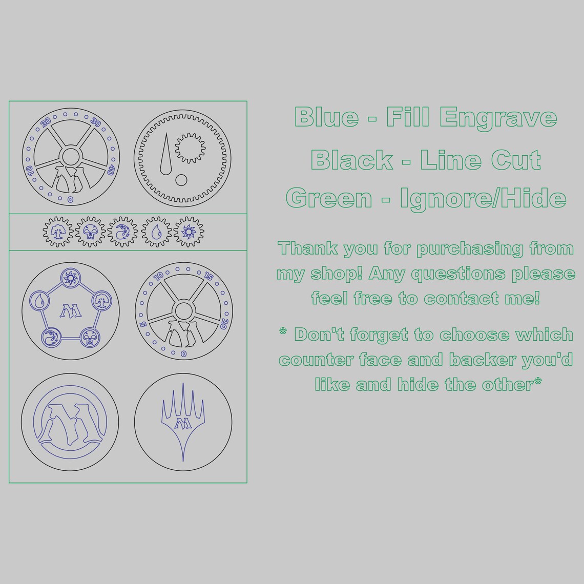 Magic the Gathering Life Counter (digital File Only) - Etsy