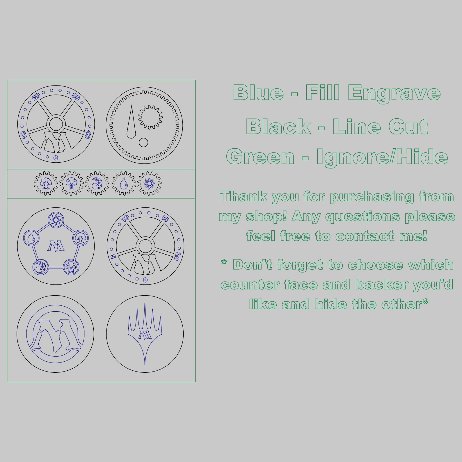 Magic the Gathering Life Counter (digital File Only) - Etsy