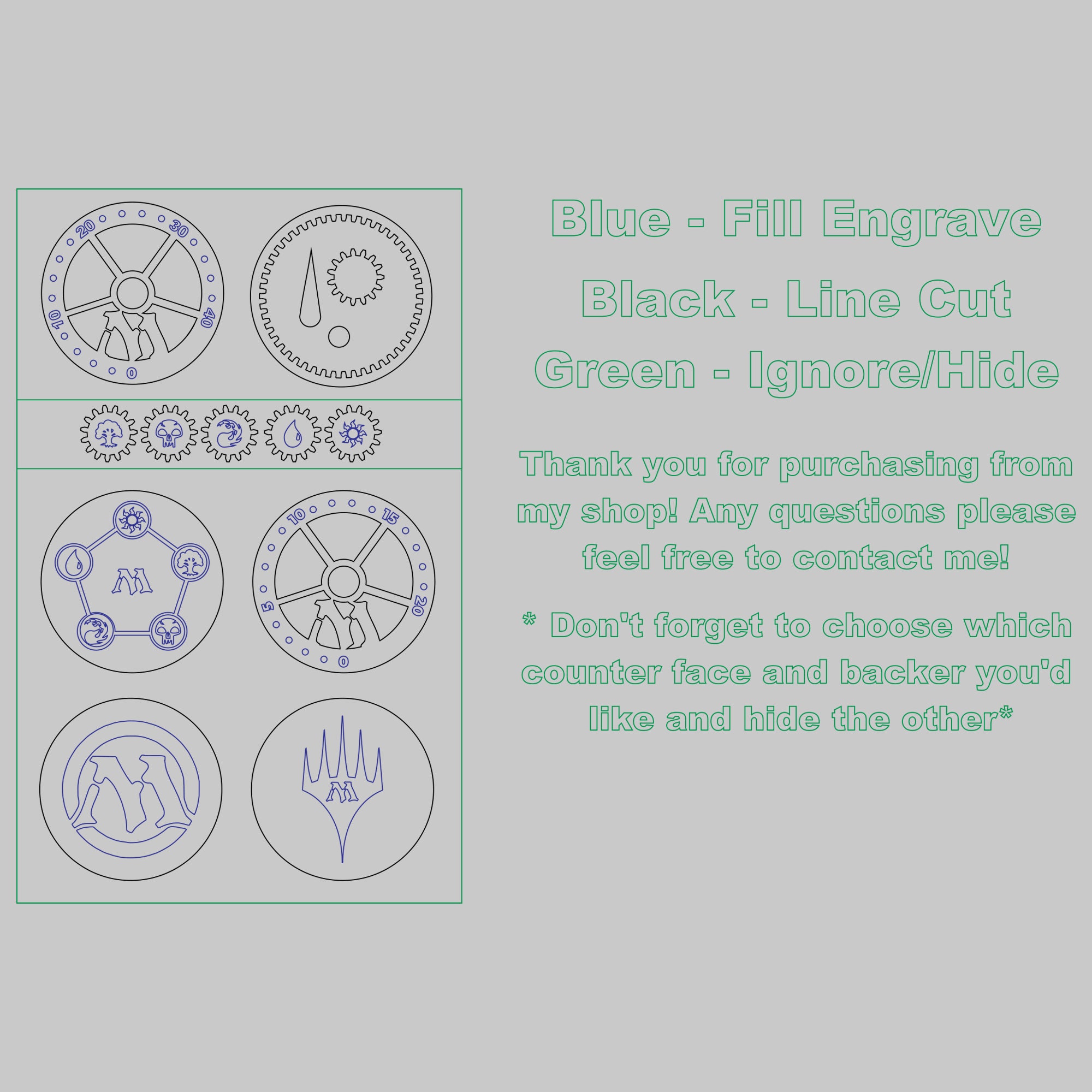 Magic the Gathering Life Counter (digital File Only) - Etsy